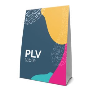 PLV de Table - Wow and Print - Chevalet cartonné de table